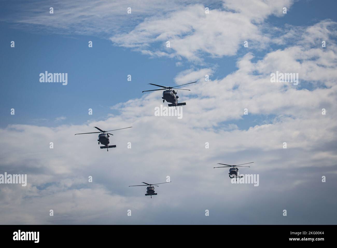 UH-60M Black Hawk helicopters with the 1-150th Assault Helicopter ...