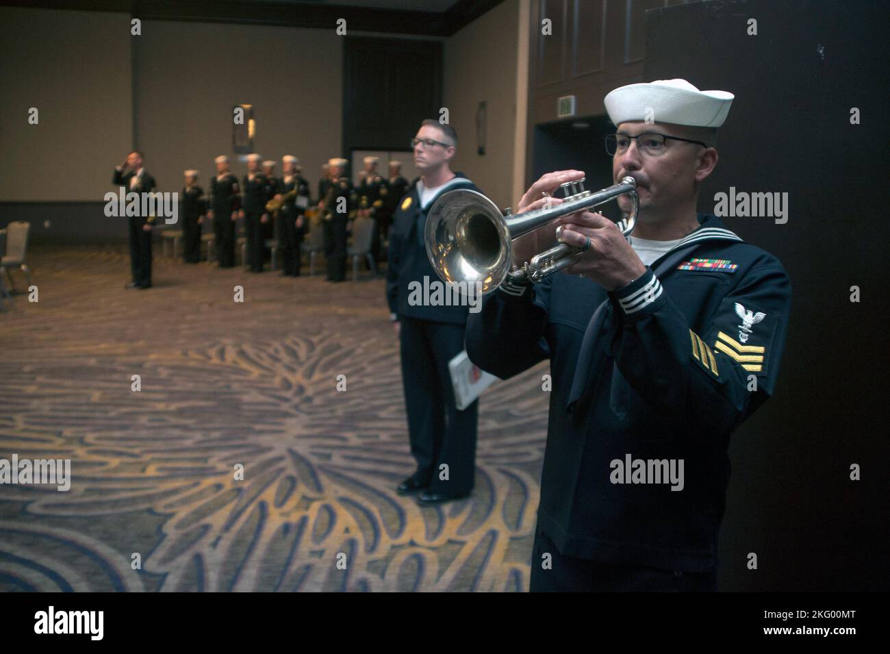 SAN DIEGO (October 16, 2022) Musician 1st Class Brian Parmann plays ...