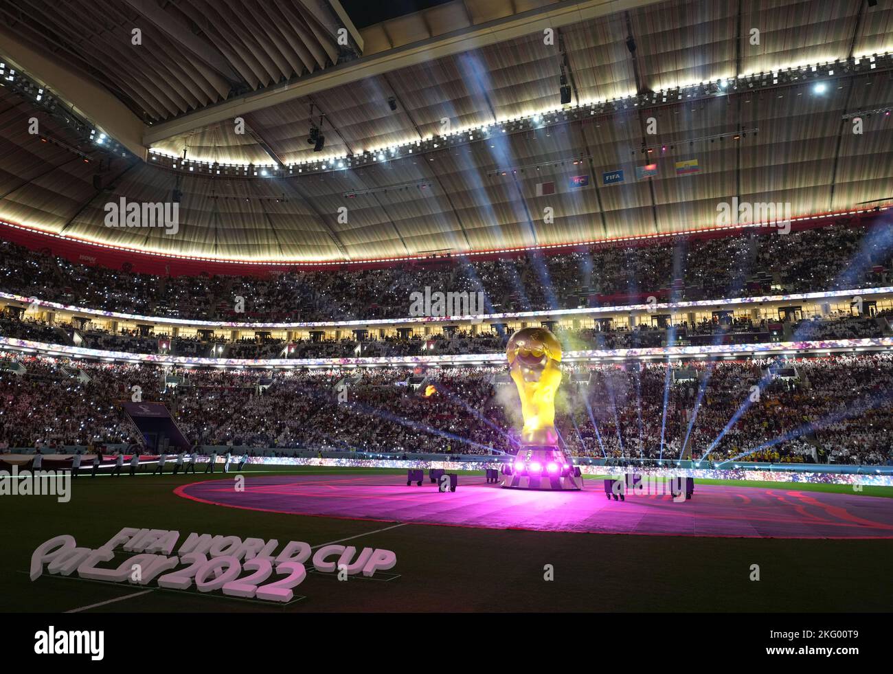Doha -Qatar November 20, 2022, Opening of the Qatar World Cup, match ...