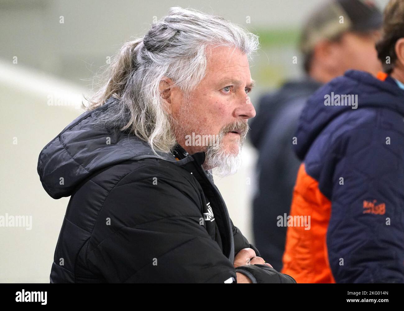 Peter Muller Coach on the Mass start men during ISU World Cup ...