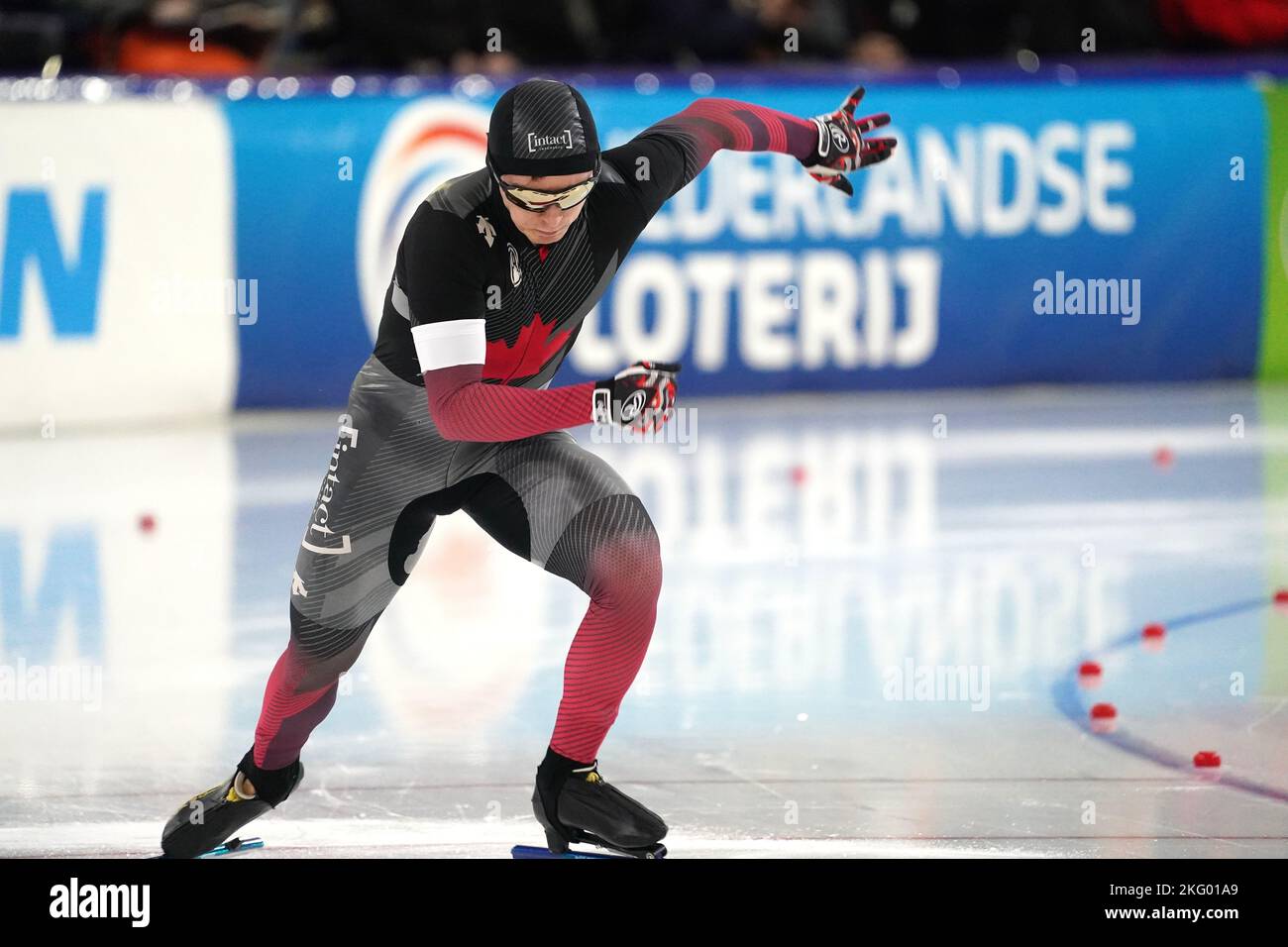 Christopher Fiola (CAN) on the 500m men during ISU World Cup ...