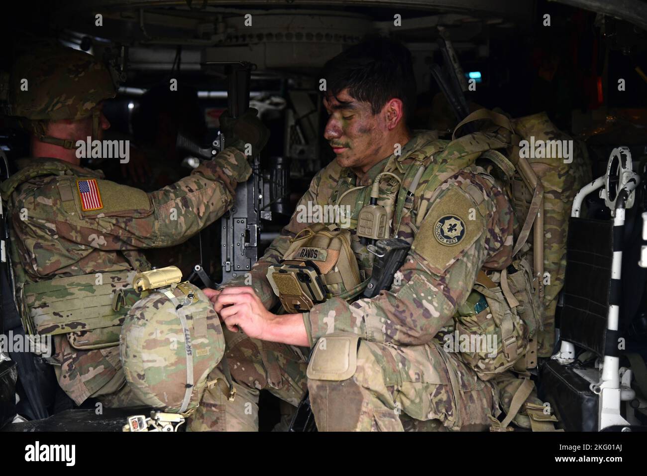 U.S. Soldiers assigned to Bull Troop, 1st Squadron, 2nd Cavalry ...