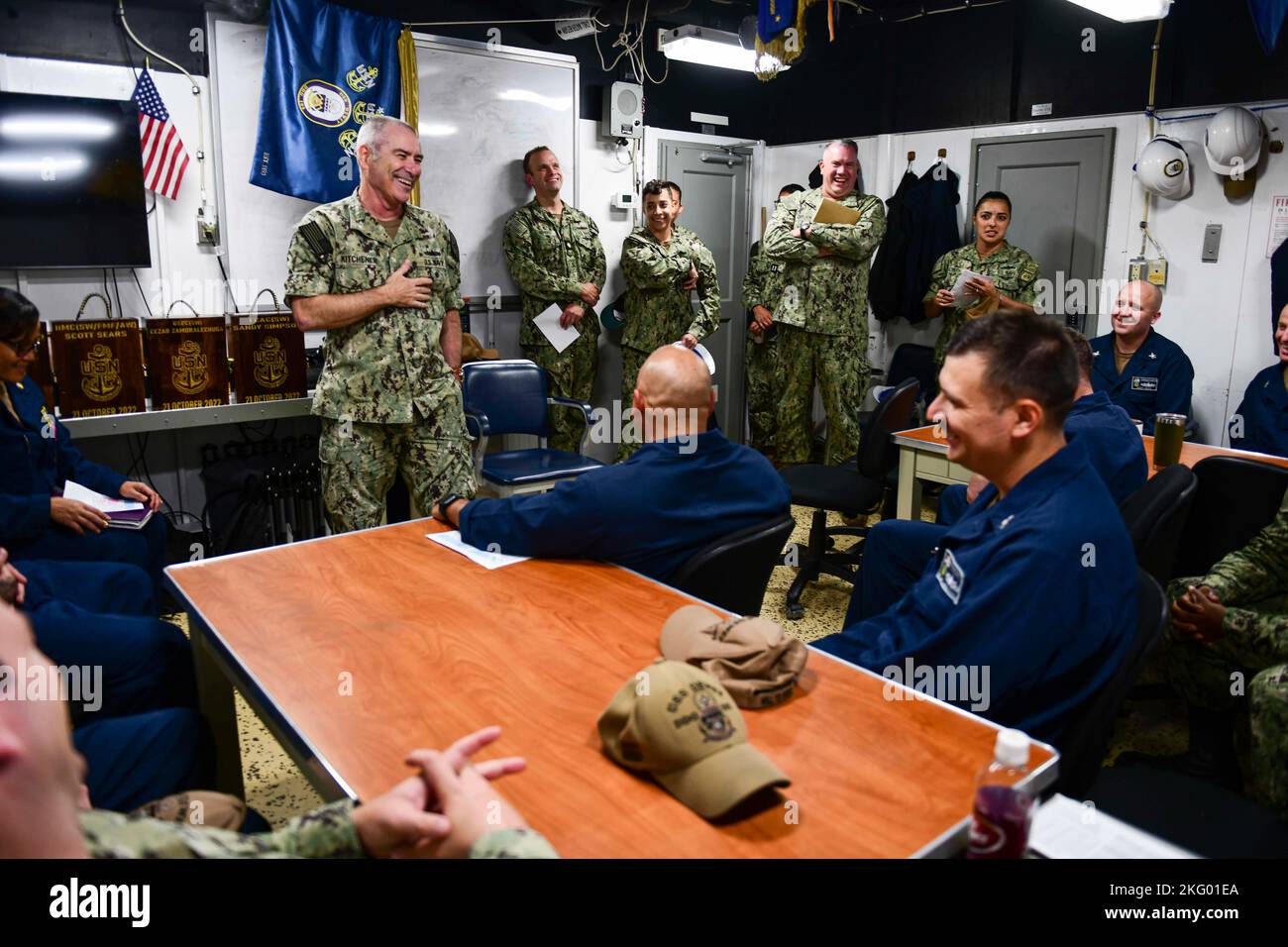YOKOSUKA, Japan (Oct. 17, 2022) Vice Adm. Roy Kitchener, Commander ...