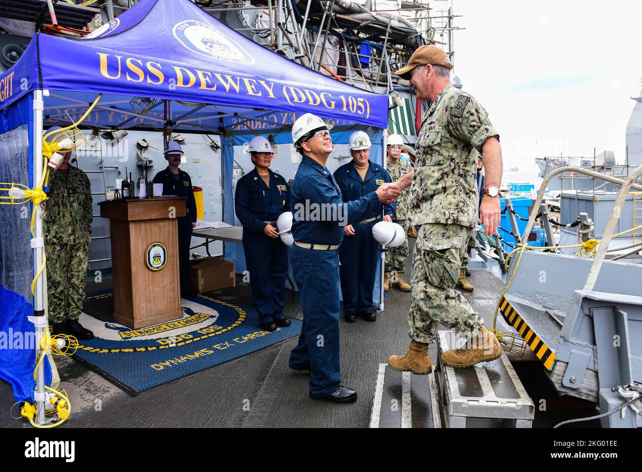 YOKOSUKA, Japan (Oct. 17, 2022) Vice Adm. Roy Kitchener, Commander ...