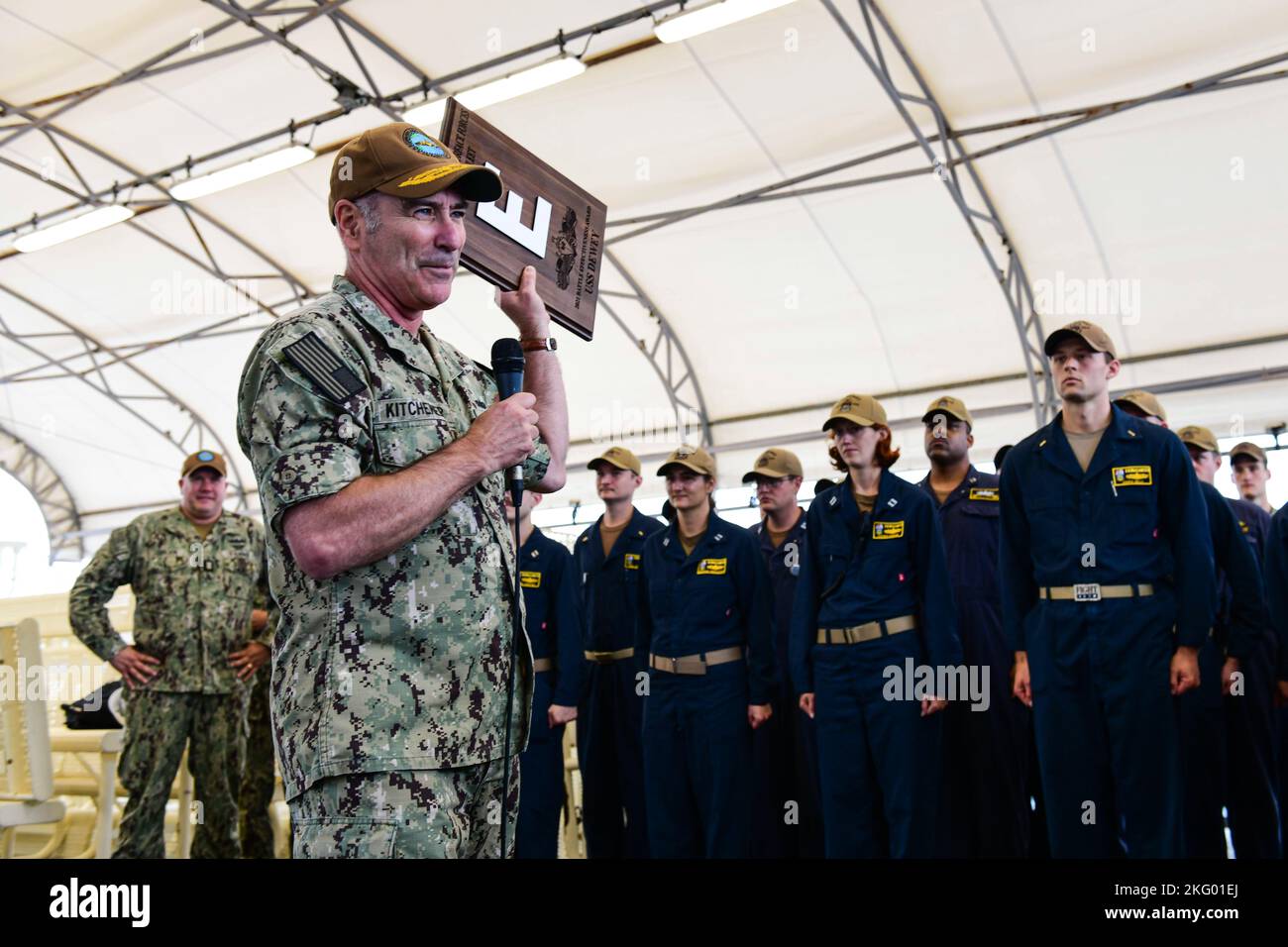 YOKOSUKA, Japan (Oct. 17, 2022) Vice Adm. Roy Kitchener, Commander ...