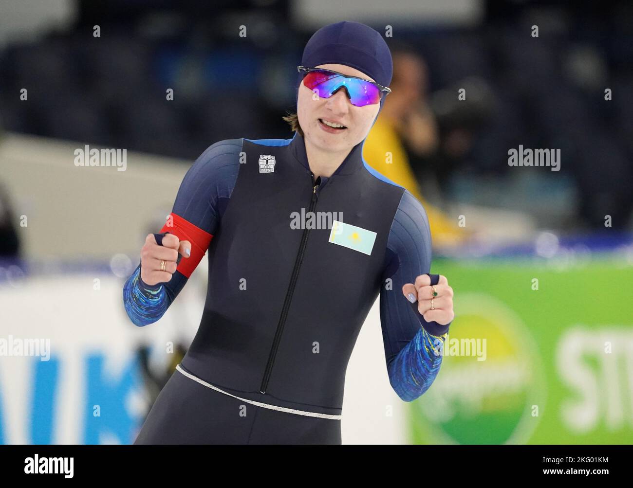 Magdalena Czyszczon (POL) on the 3000m women during ISU World Cup ...