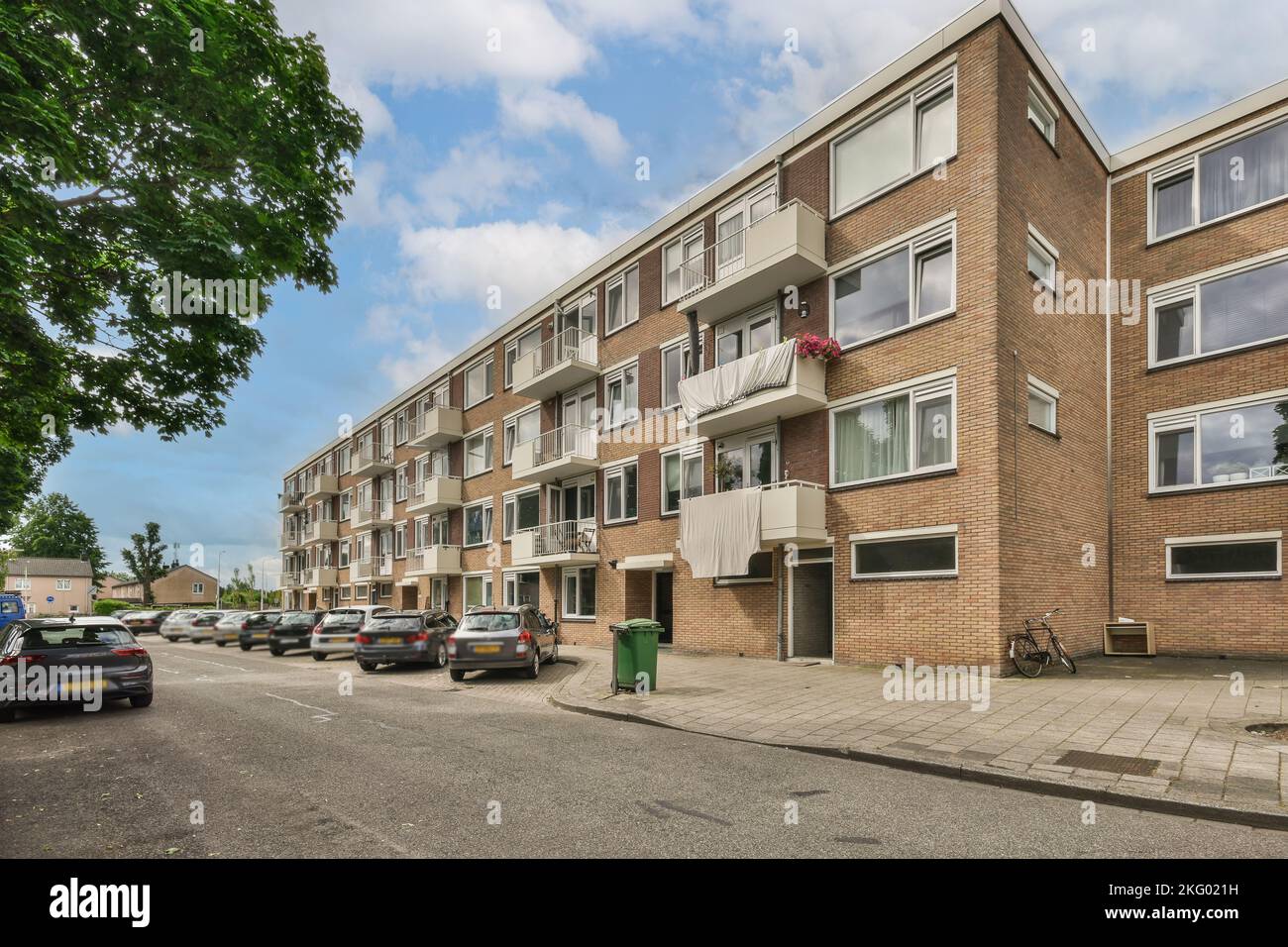 View of street near building with beauty of vegetation outside Stock ...