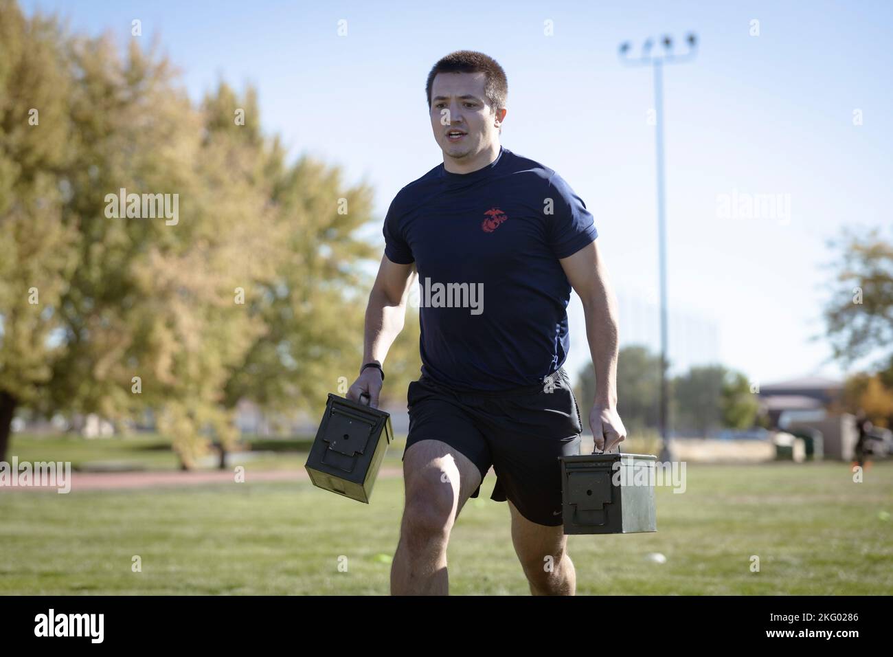 A U.S. Marine Corps poolee with Recruiting Substation Nampa, Recruiting ...