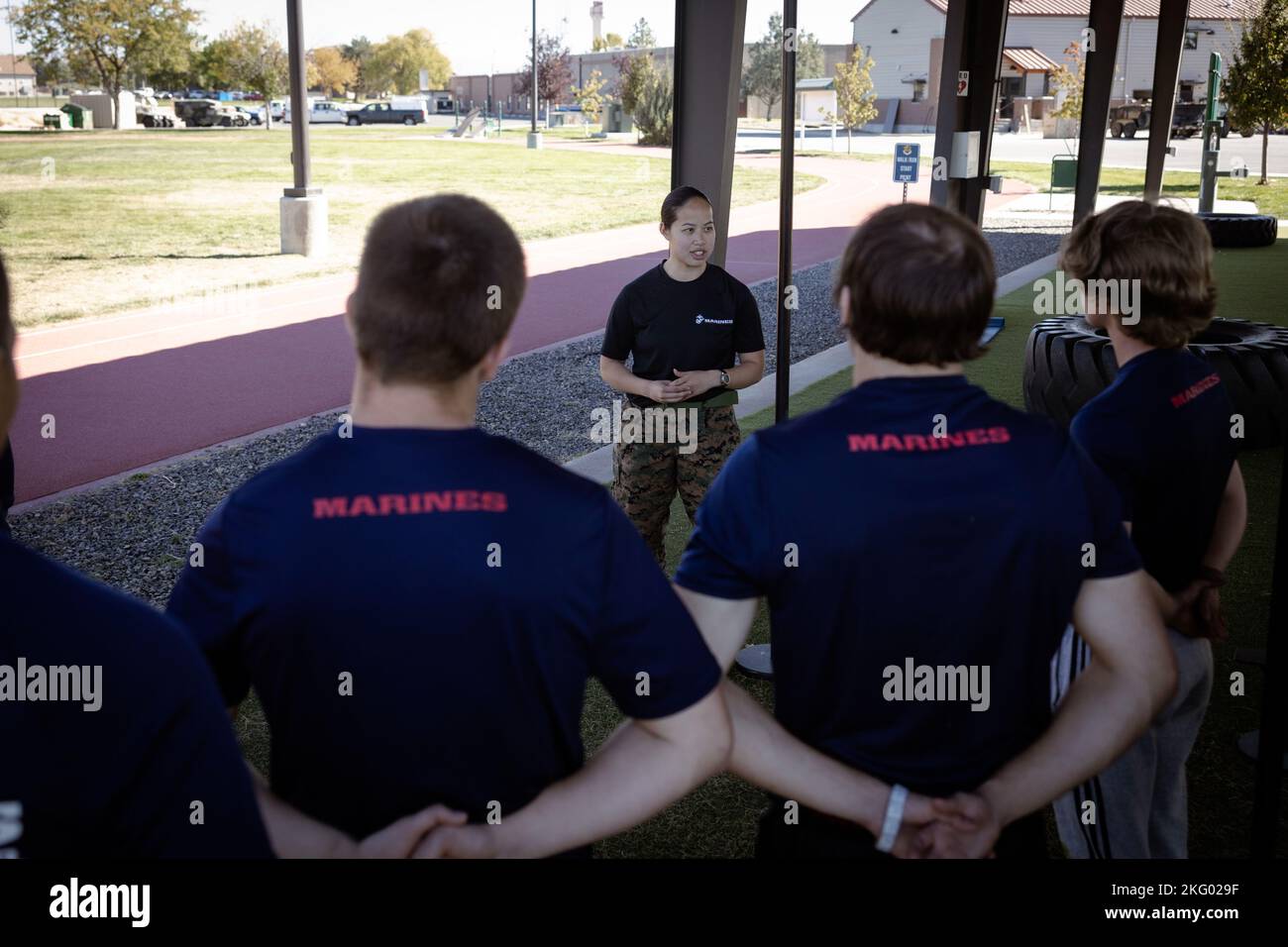 U.S. Marine Corps 1st. Lt. Carly Donner, the executive officer of Recruiting Station Salt Lake ...