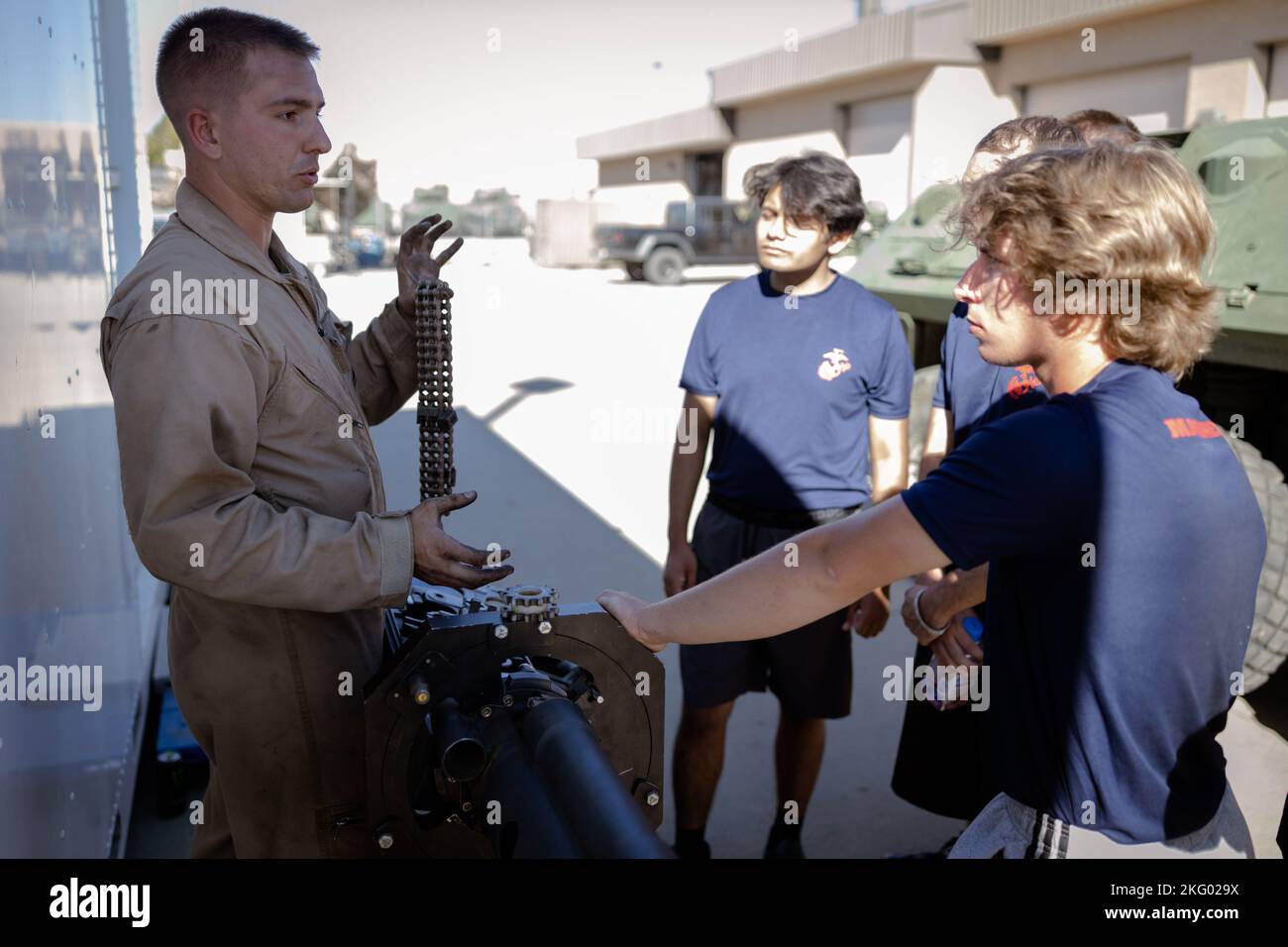 U.S. Marine Corps Sgt. Aaron Rosenberger, a ramp chief with Charlie ...
