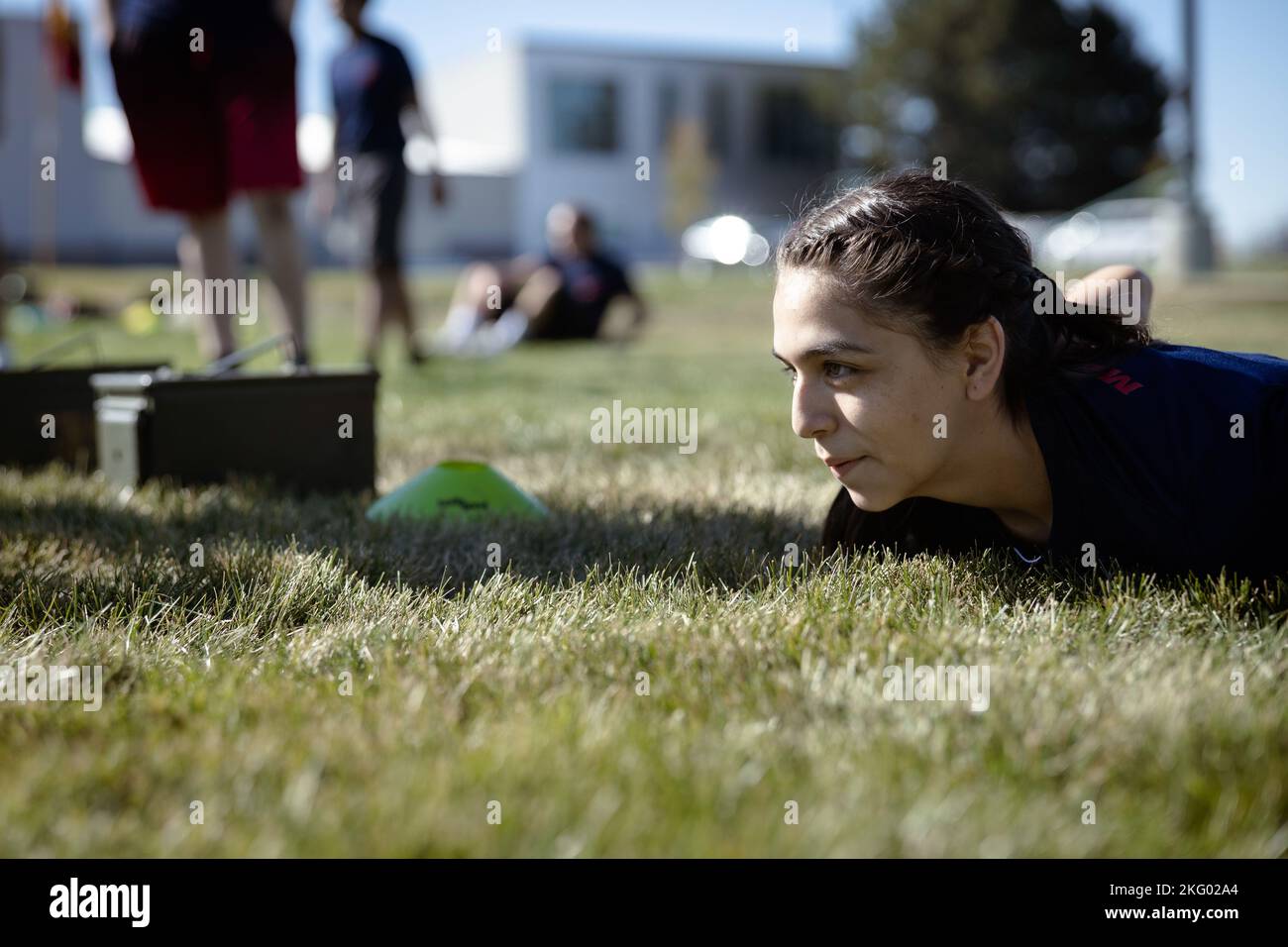 A U.S. Marine Corps poolee with Recruiting Substation Nampa, Recruiting ...