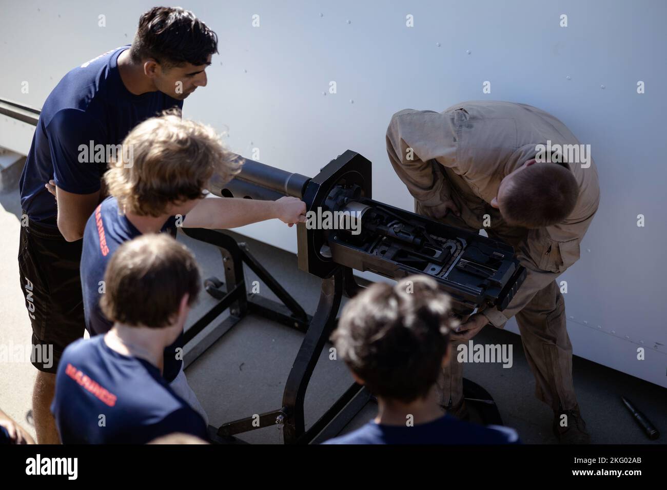 U.S. Marine Corps Sgt. Aaron Rosenberger, a ramp chief with Charlie ...