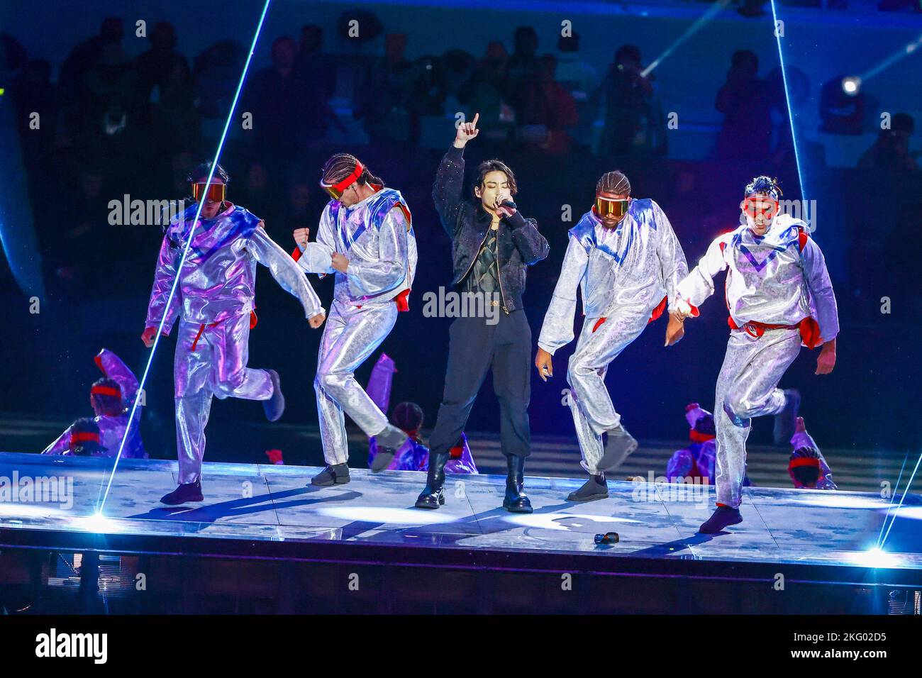 Bts member jean jung kook performing on stage hi-res stock photography ...