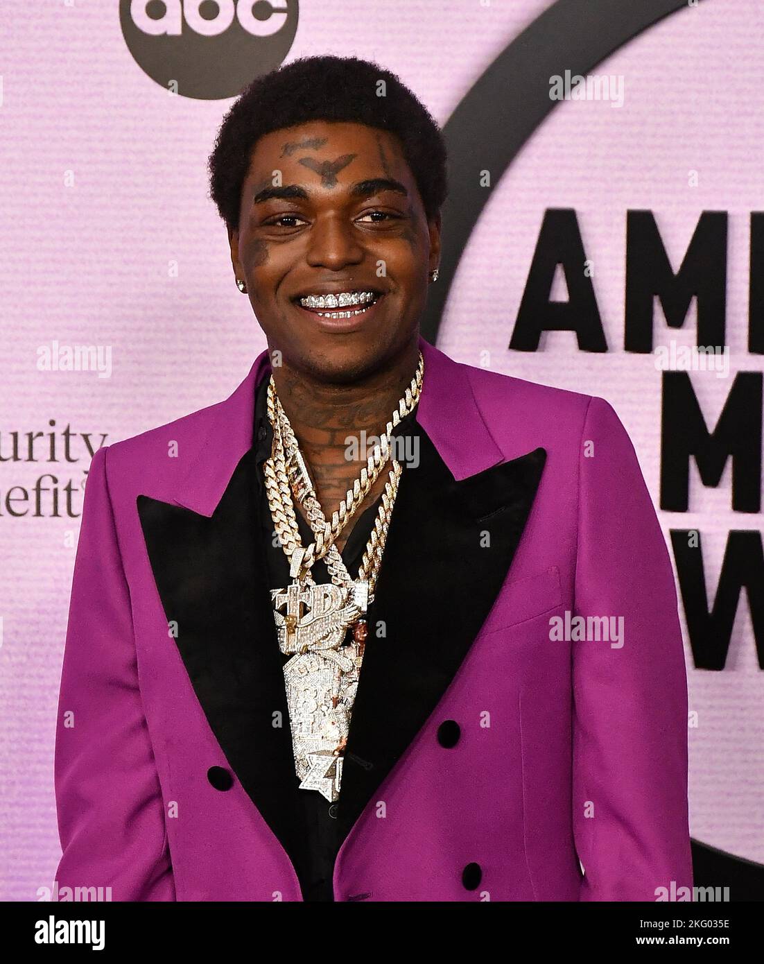 Kodak Black attends the 2022 American Music Awards at Microsoft Theater ...