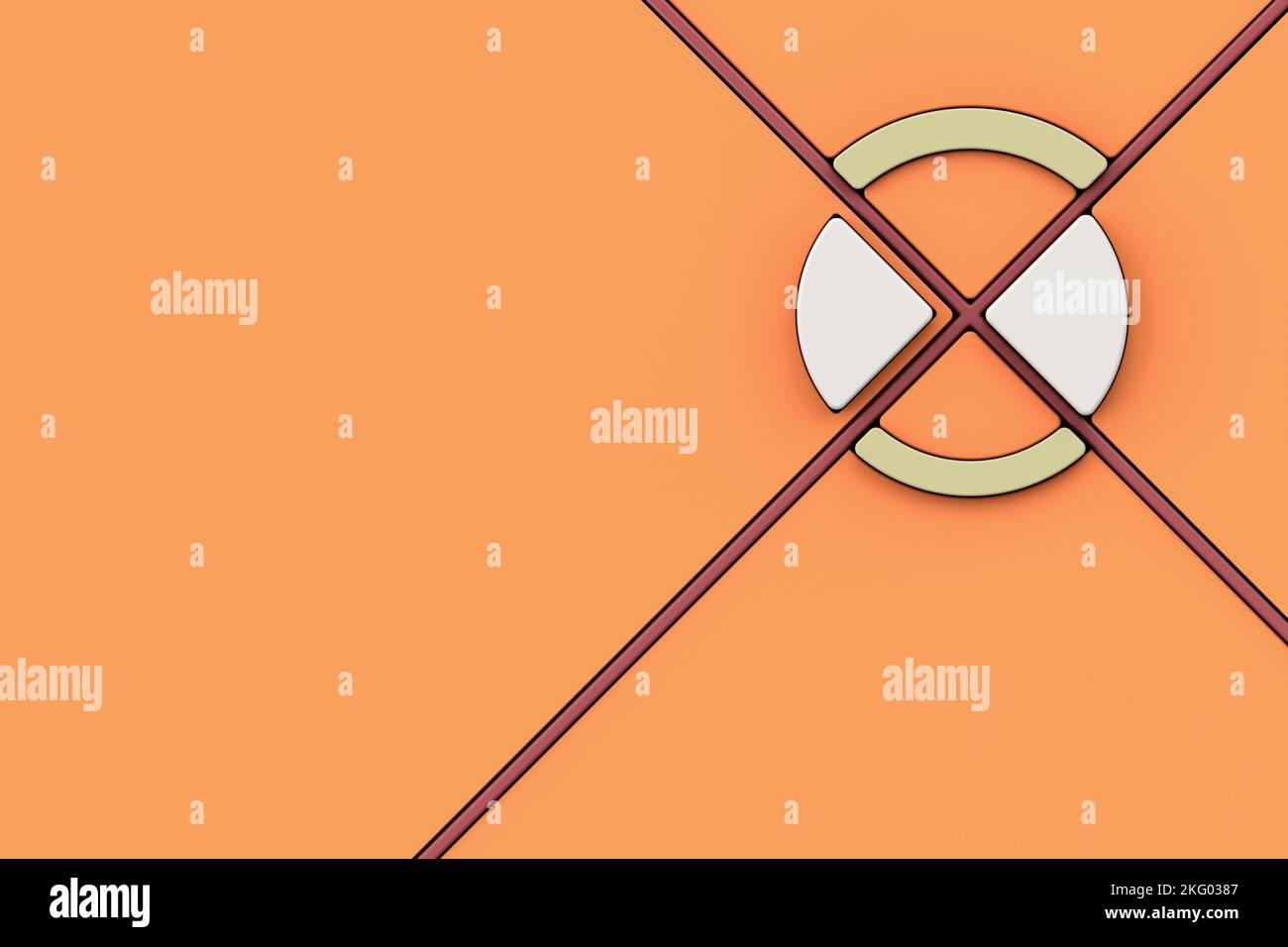 Orange plastic wall with groove line cross shape, Modern ceramic wall ...