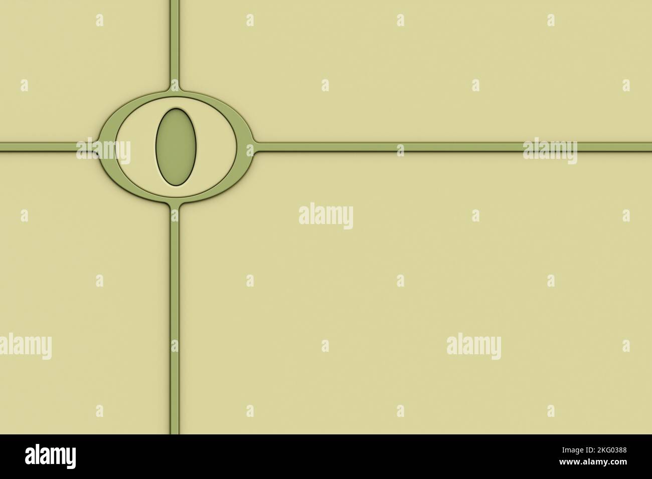 Green plastic wall with groove line oval shape, Modern ceramic wall ...