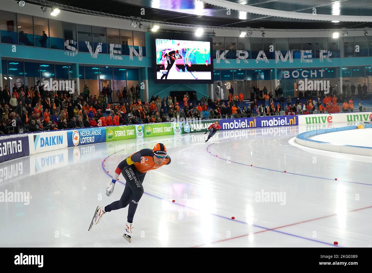 Patrick Roest (NED) on the 5000m men during ISU World Cup Speedskating ...