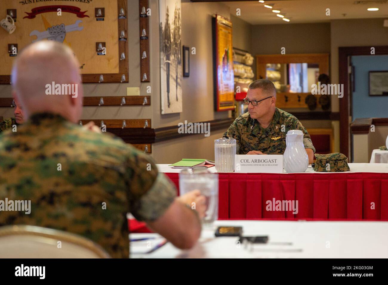 U.S. Marine Corps Col. Karl R. Arbogast, commanding officer, Marine ...