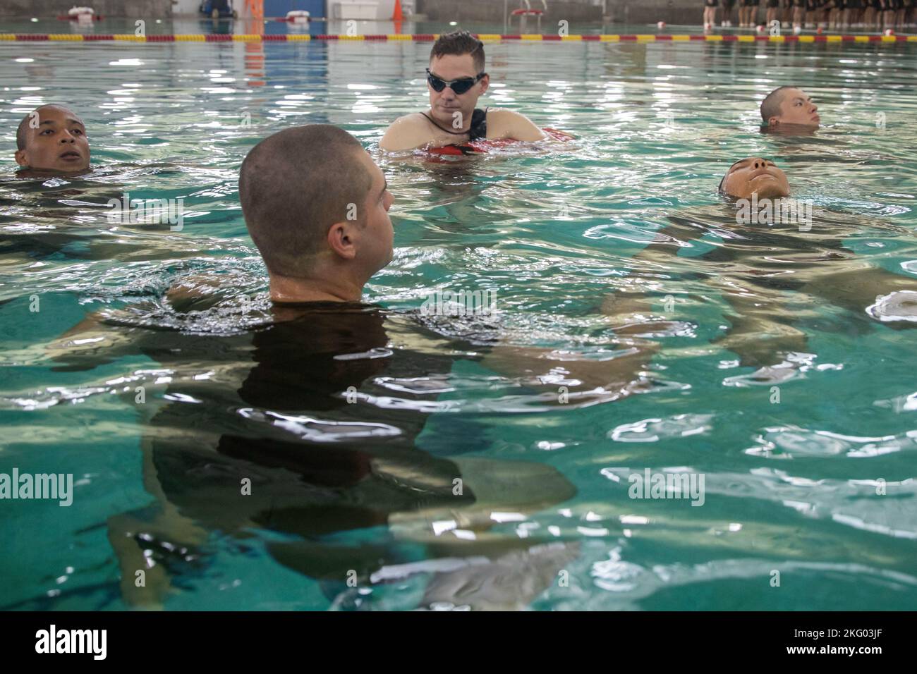 U.S. Marine Corps recruits with Charlie Company, 1st Recruit Training ...