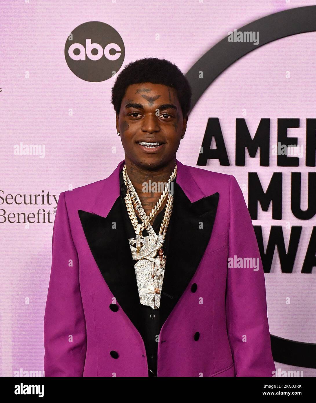 Kodak Black attends the 2022 American Music Awards at Microsoft Theater ...