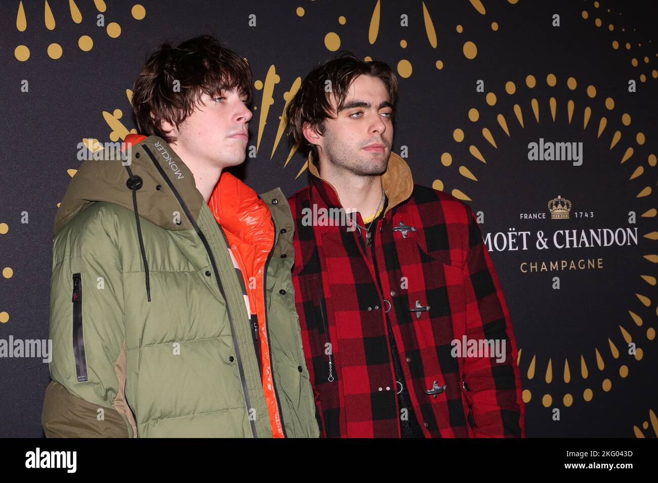 Gene Gallagher and Lennon Gallagher attend Skate at Somerset House with ...