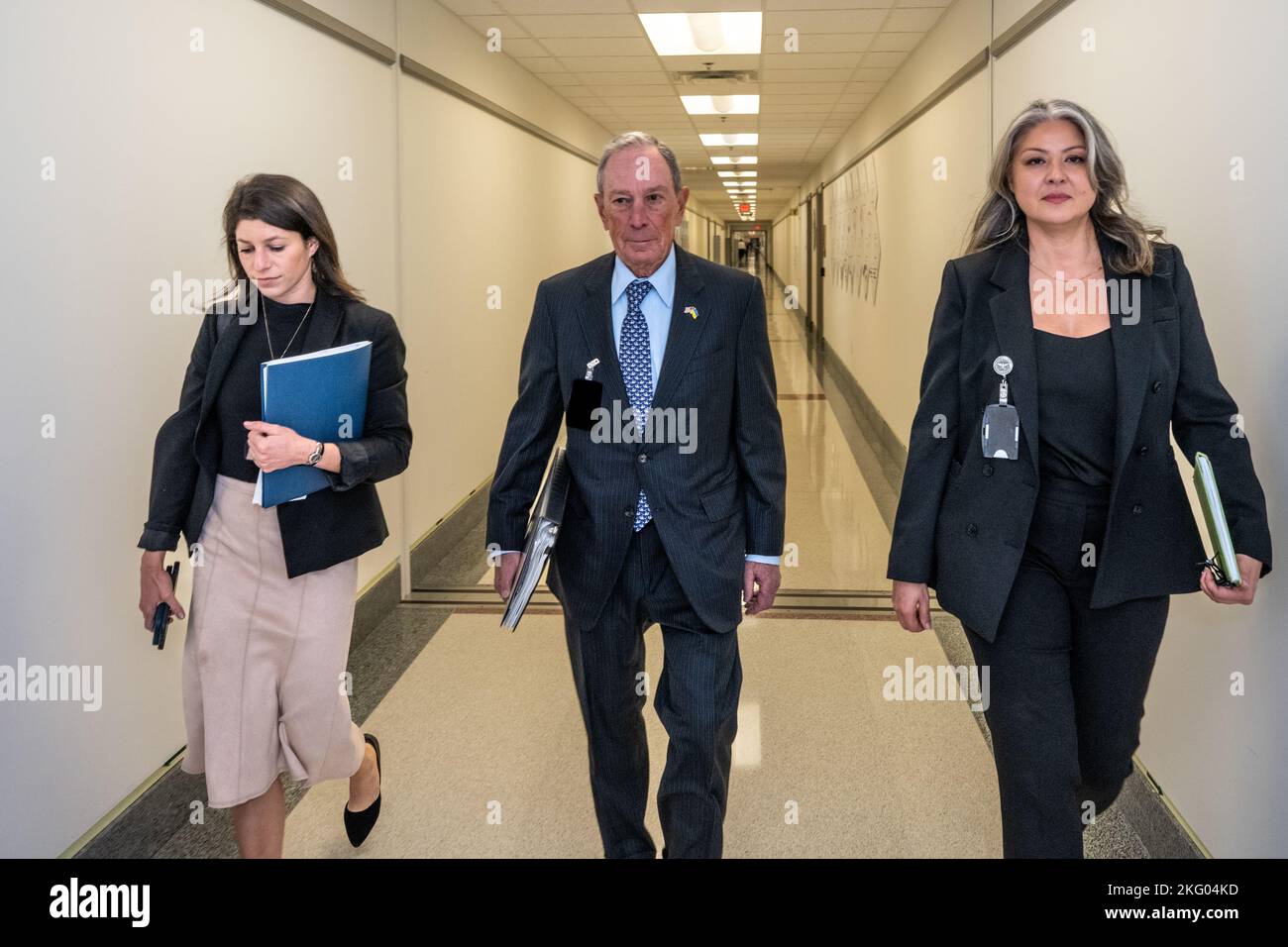 Michael Bloomberg, Defense Innovation Board chair walks to meetings for ...