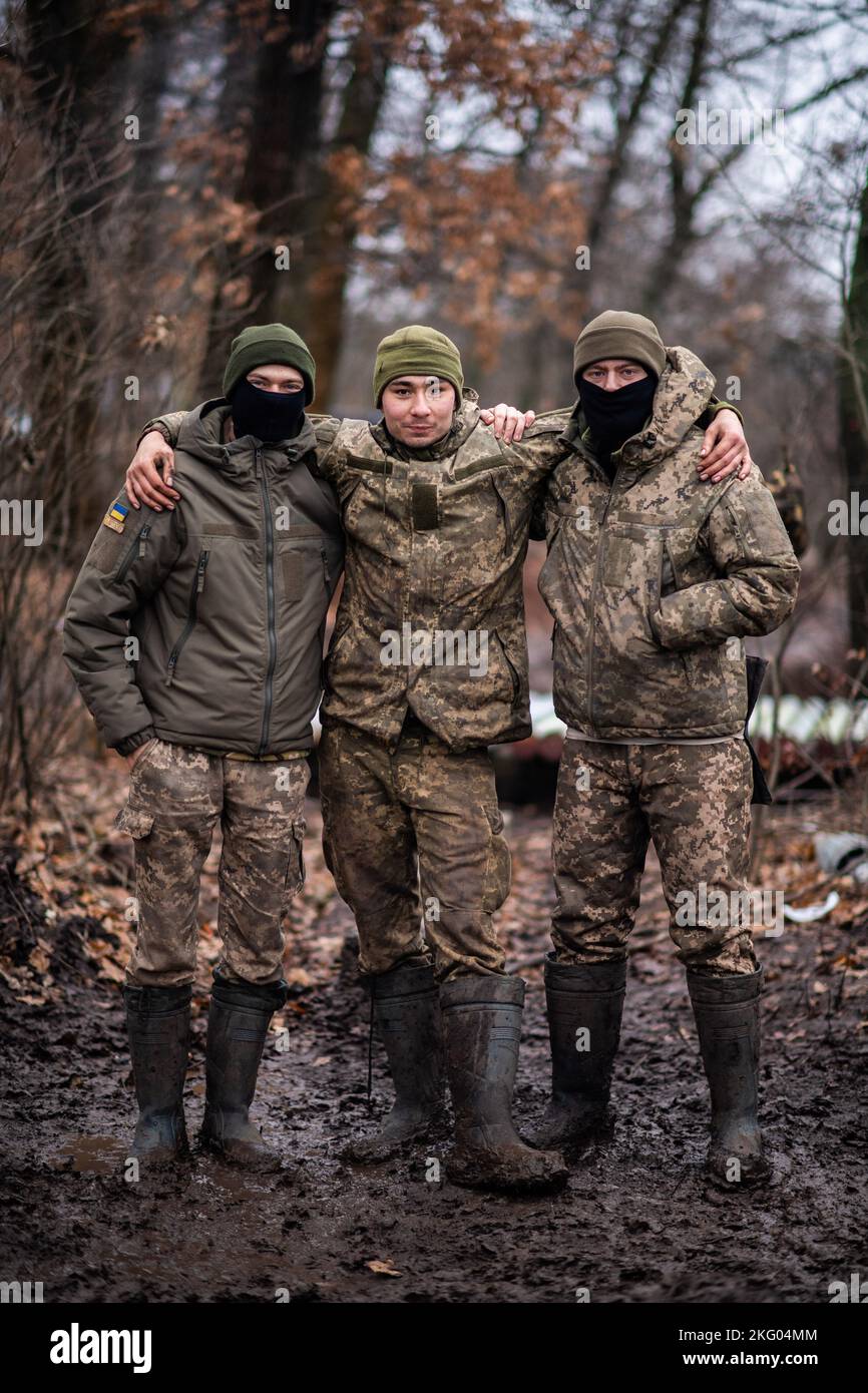 Ukraine. 20th Nov, 2022. Soldiers in an artillery unit of the 10th ...