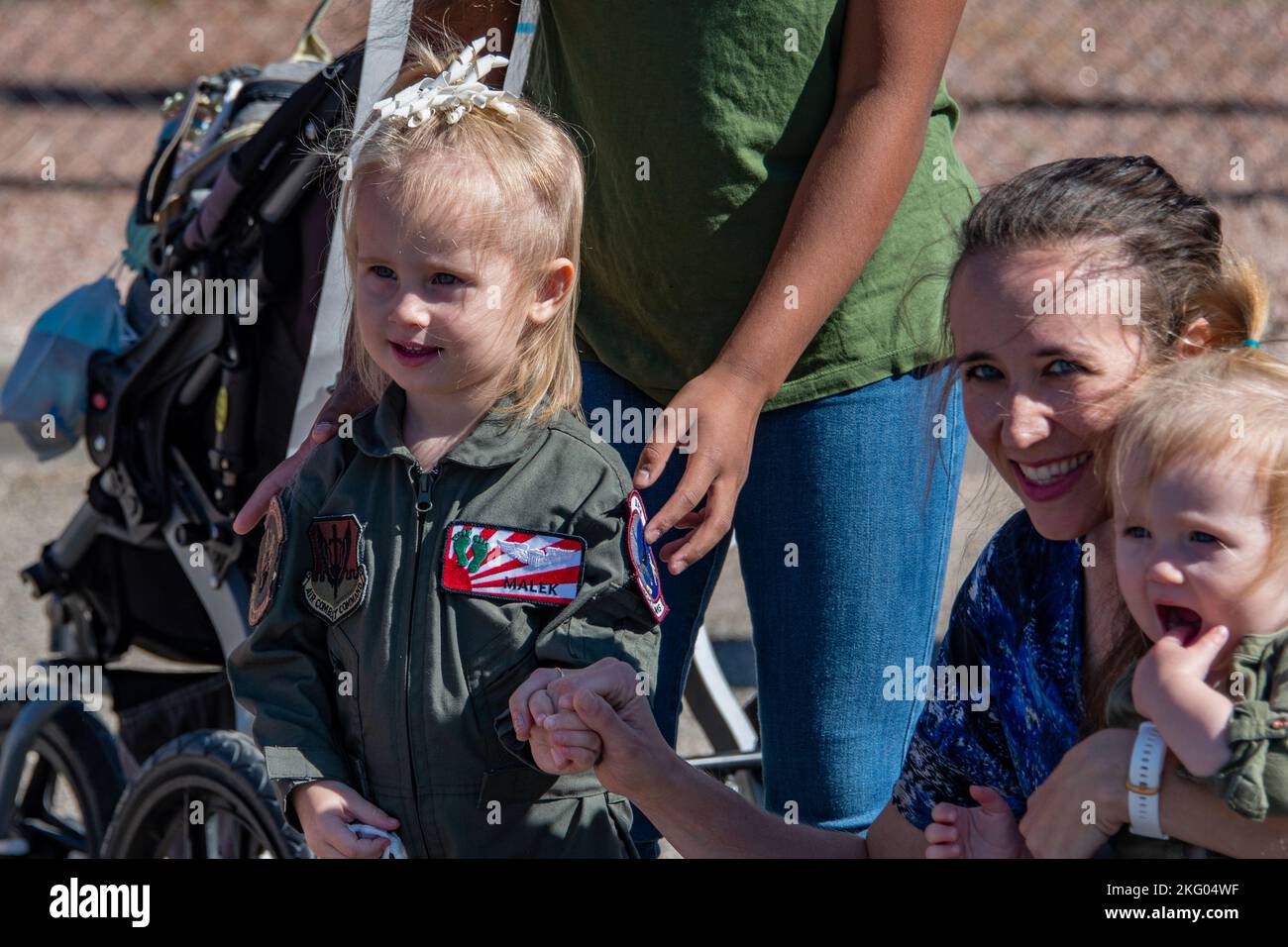 Family and friends greet redeploying members assigned to the 355th Wing ...