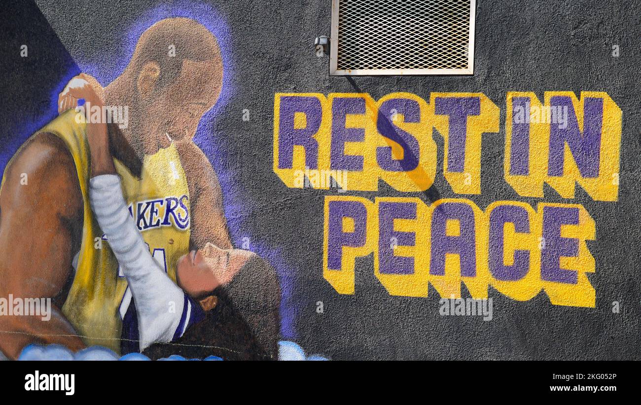 Angeles kobe mural hi-res stock photography and images - Alamy