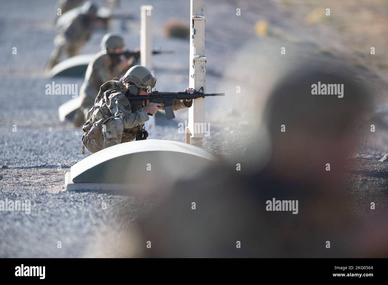 Tech Sgt. Kelly Sessions with the Utah Air National Guard engages ...