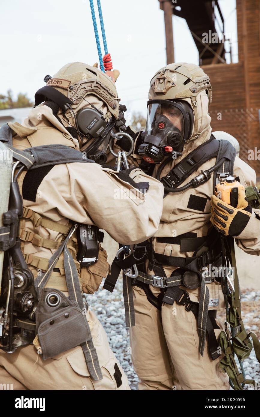 U.S. Marines with Chemical Biological Incident Response Force (CBIRF ...