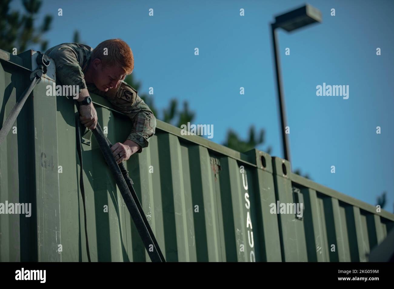 Staff Sgt. Frank Wilson, an operations NCO assigned to Headquarters and ...