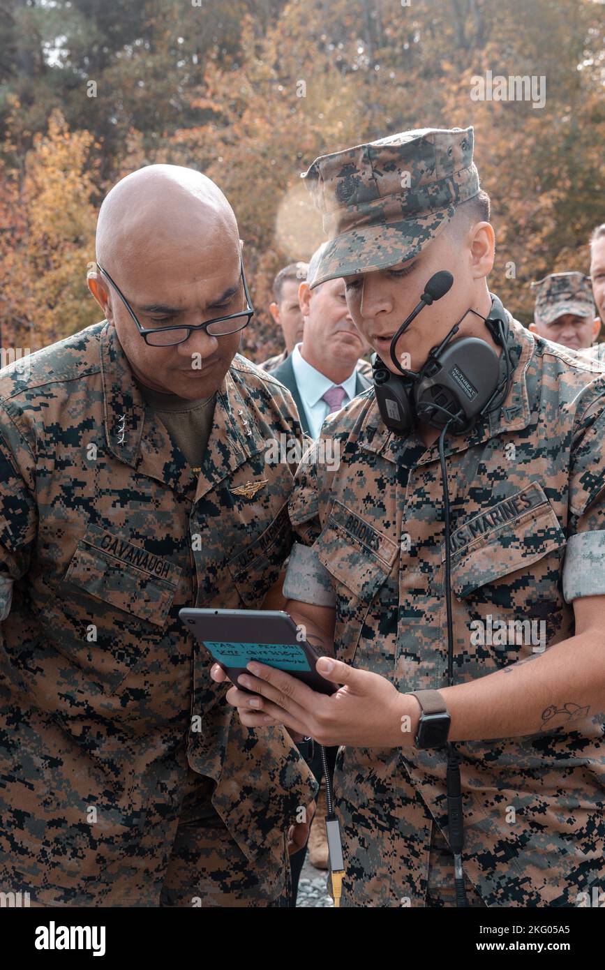 From Left, U.S. Marine Corps Lt. Gen. Brian W. Cavanaugh, Commander of ...