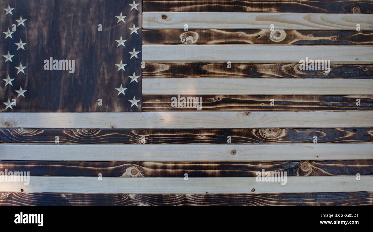 Two tone american flag hi-res stock photography and images - Alamy