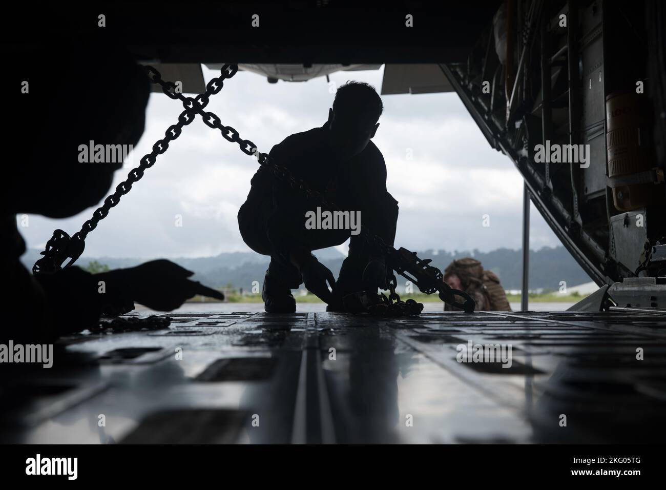 U.S. Marine Corps Gunnery Sgt. Jeremiah Gaulitz, a loadmaster with ...