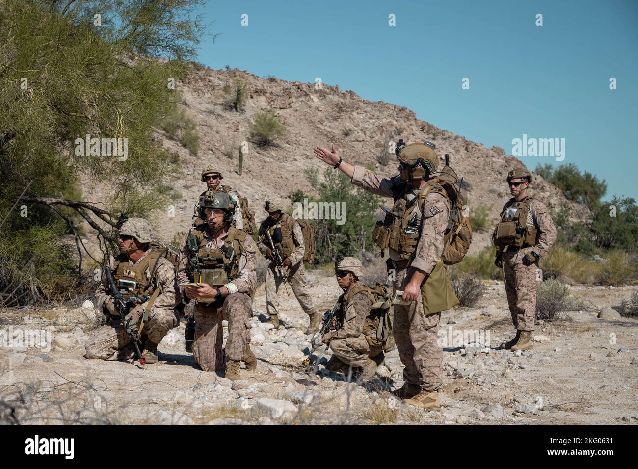 U.S. Marines assigned to Marine Aviation Weapons and Tactics Squadron ...