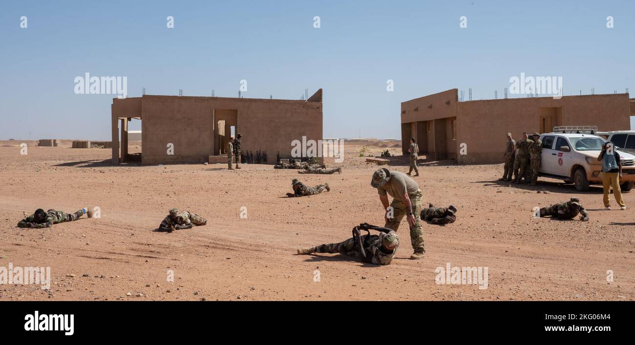 AIR BASE 201, Niger - Members of the (FAN) Niger Armed Forces, (French ...