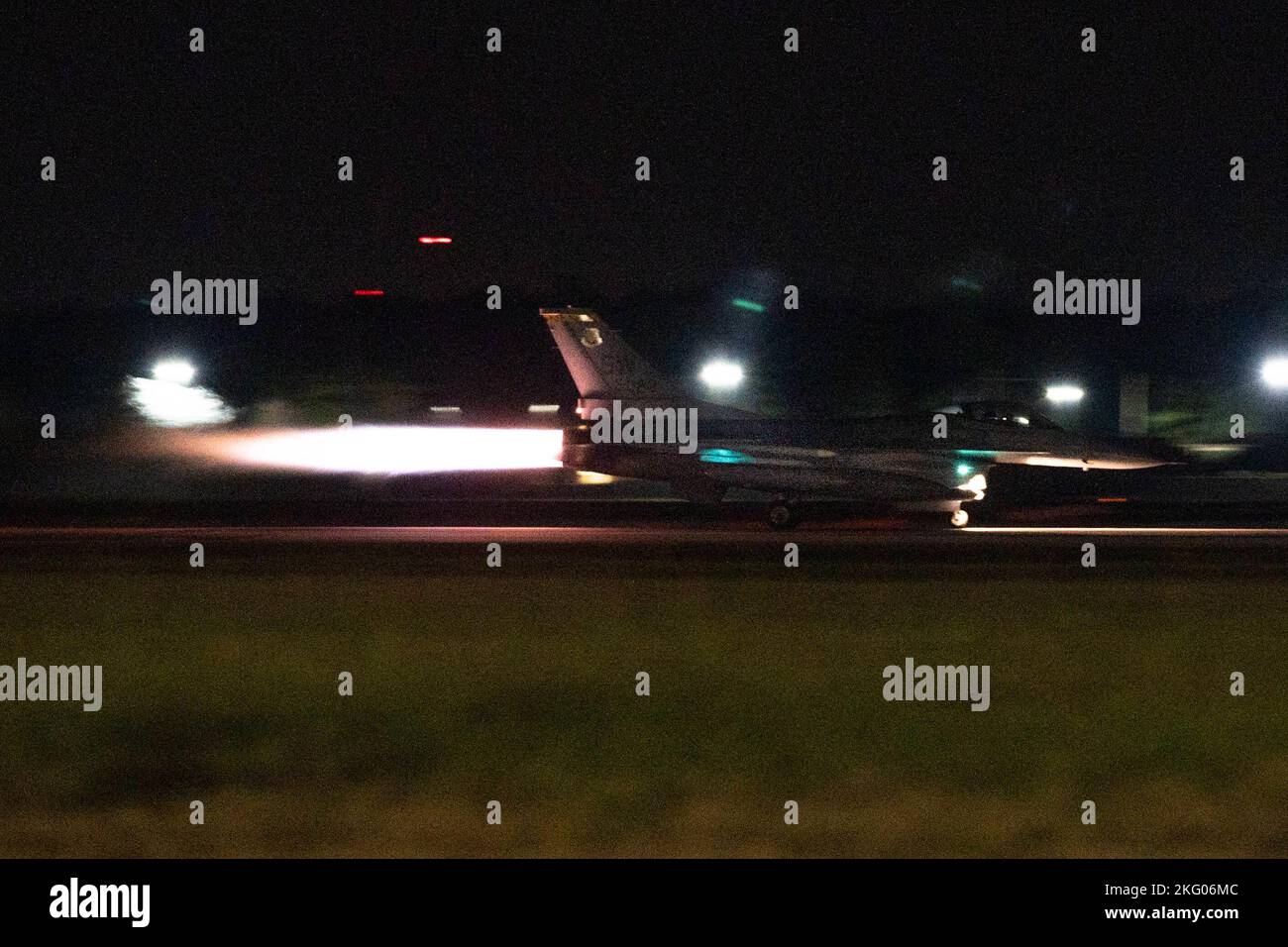 A U.S. Air Force F-16C Fighting Falcon assigned to the U.S. Air Force ...