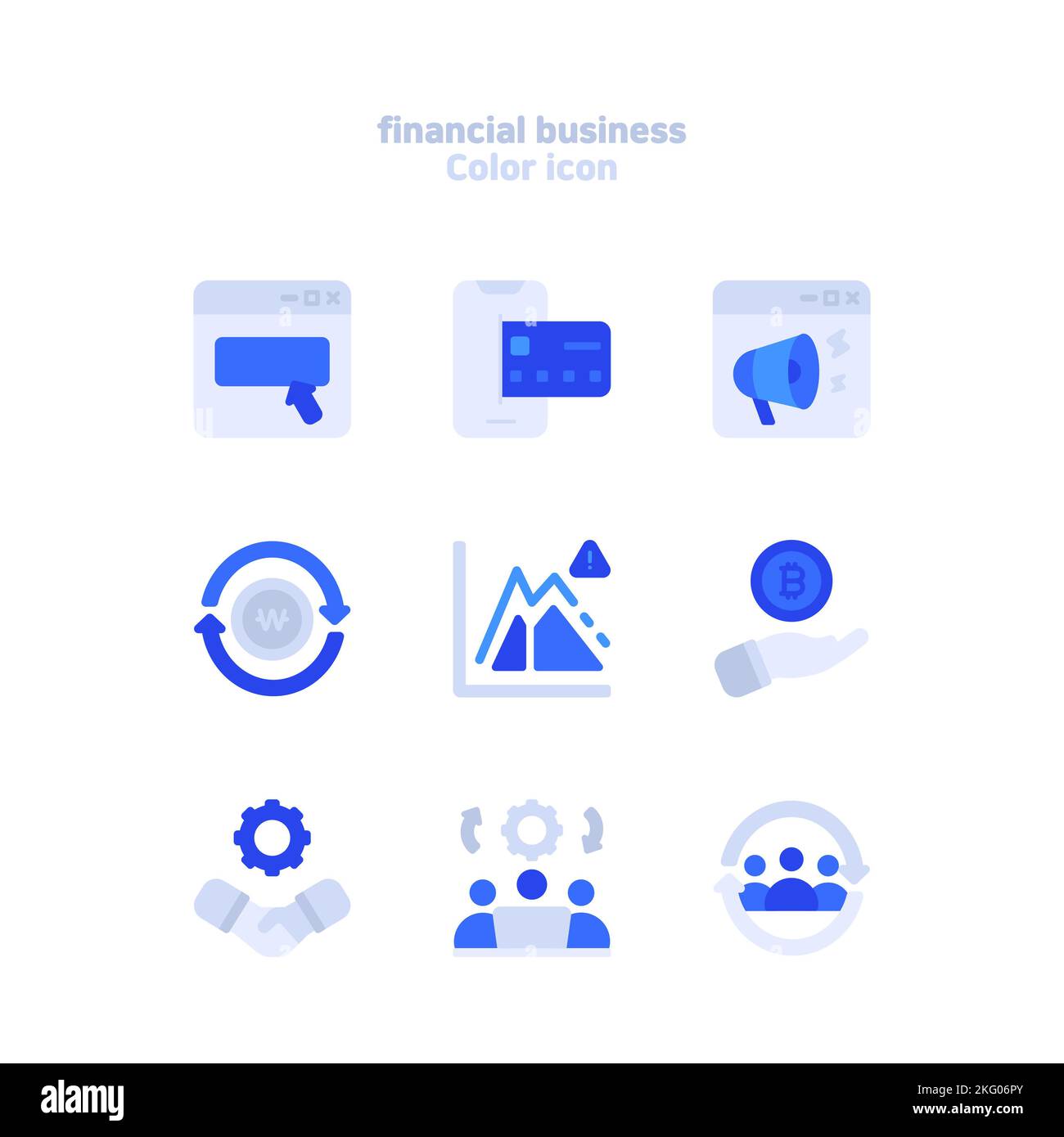 Credit icons vector set hi-res stock photography and images - Alamy