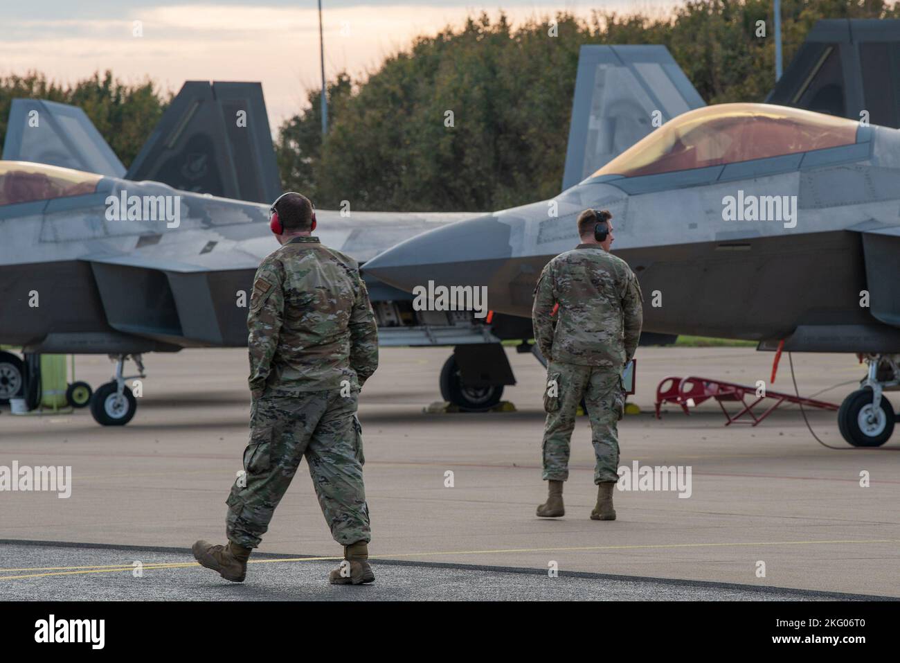 U.S. Air Force maintainers assigned to the 90th Expeditionary Fighter Squadron conduct pre ...