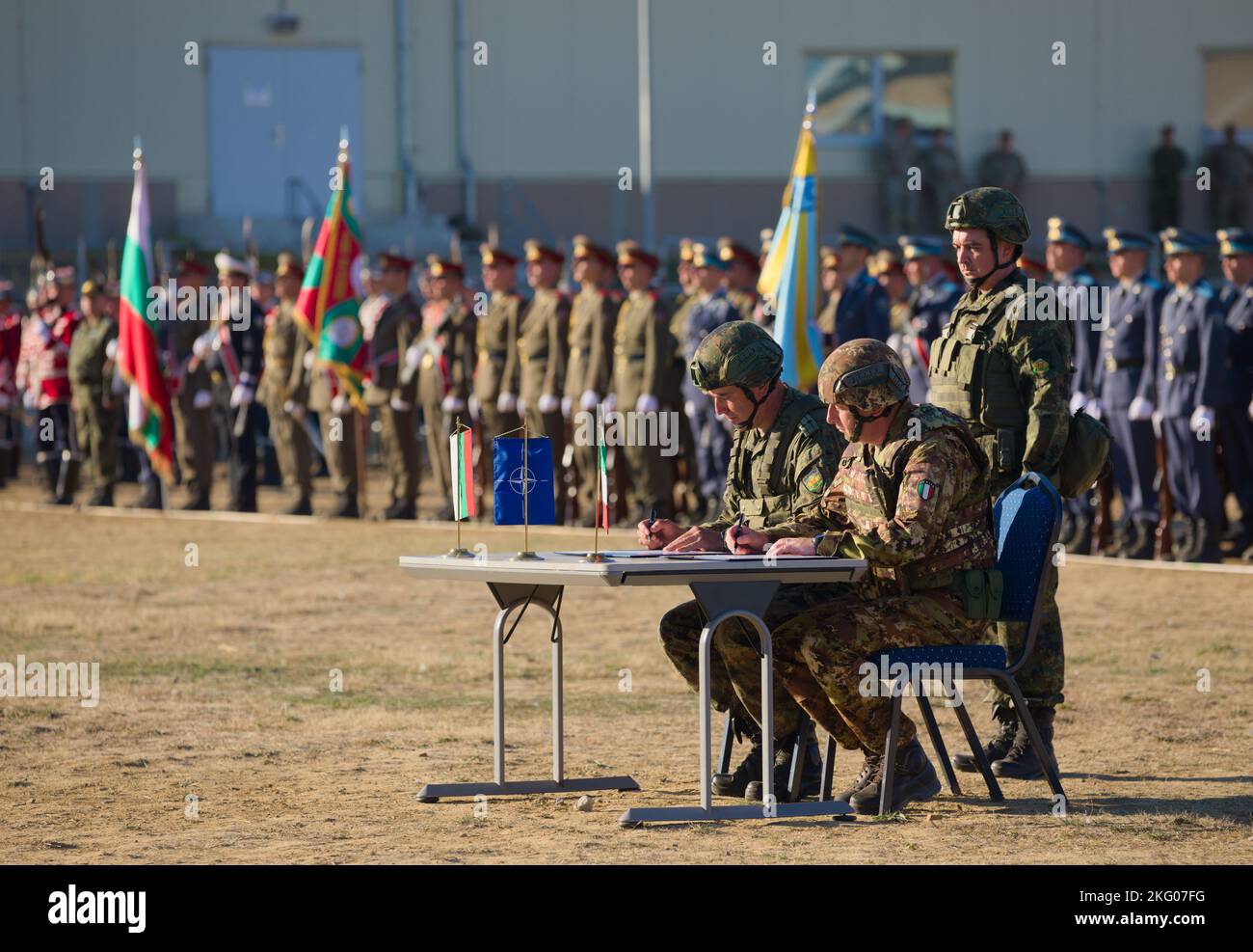 Bulgarian Land Forces Lt. Col. Velin Kehayov, former commander of NATO ...