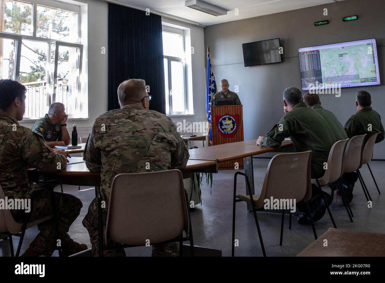 Pilots with the Armed Forces of Bosnia and Herzegovina (AFBiH) create ...