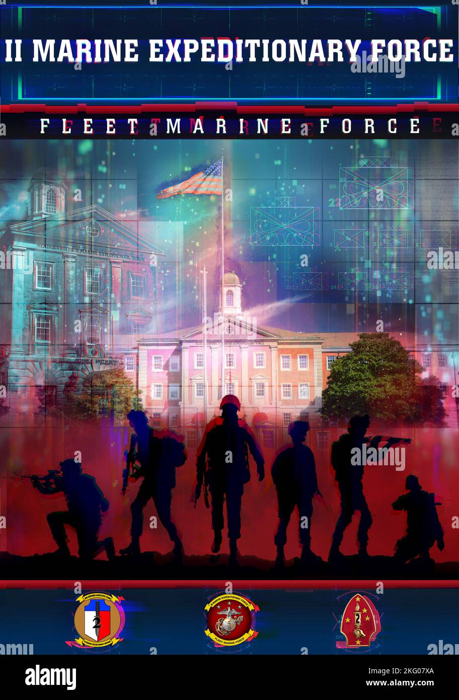 II Marine Expeditionary Force Campaign poster, two of three of this ...