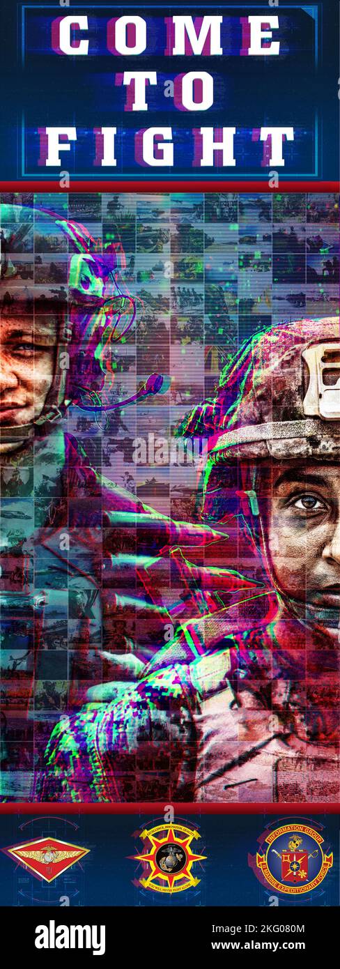 II Marine Expeditionary Force Campaign poster, one of three of this ...