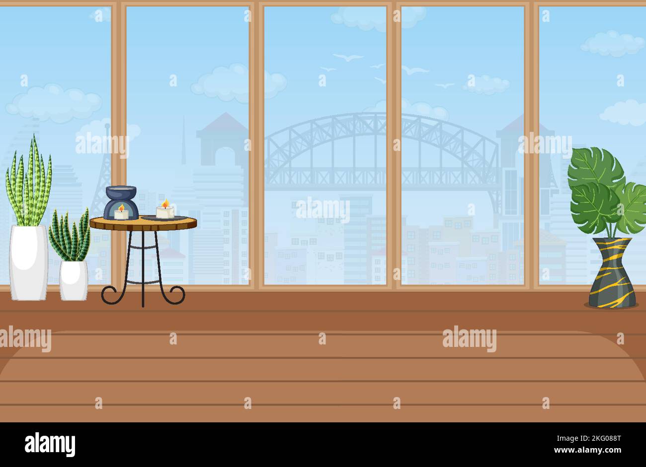 Yoga studio background template illustration Stock Vector Image & Art ...