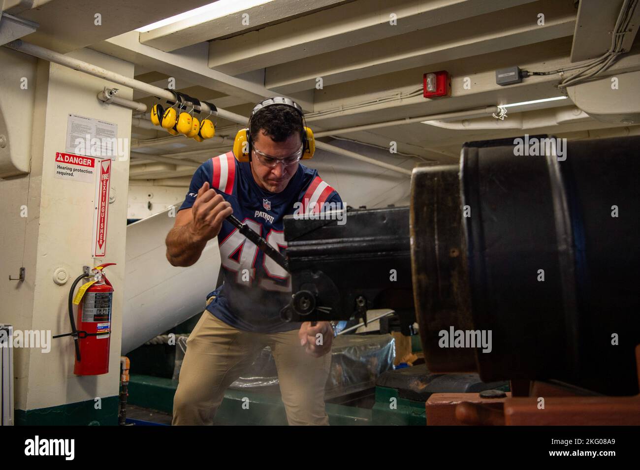BOSTON (Oct. 18, 2022) Joe Cardona, New England Patriots long snapper ...