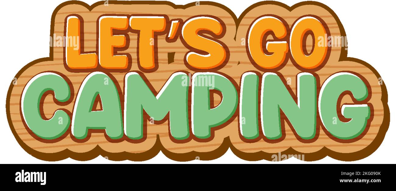 Lets camping Stock Vector Images - Alamy