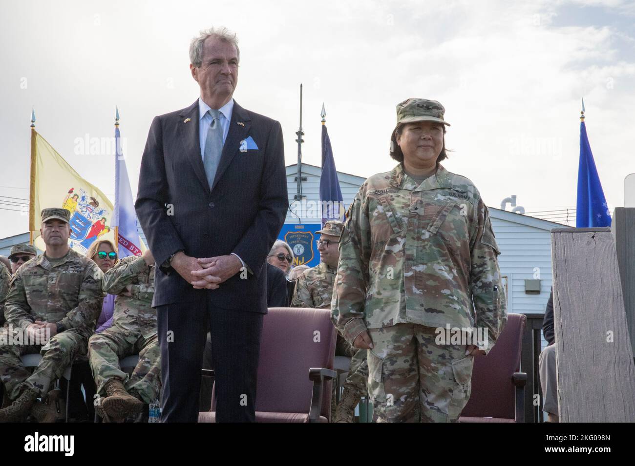U.S. Army Brig. Gen. Lisa J. Hou, the Adjutant General of New Jersey ...