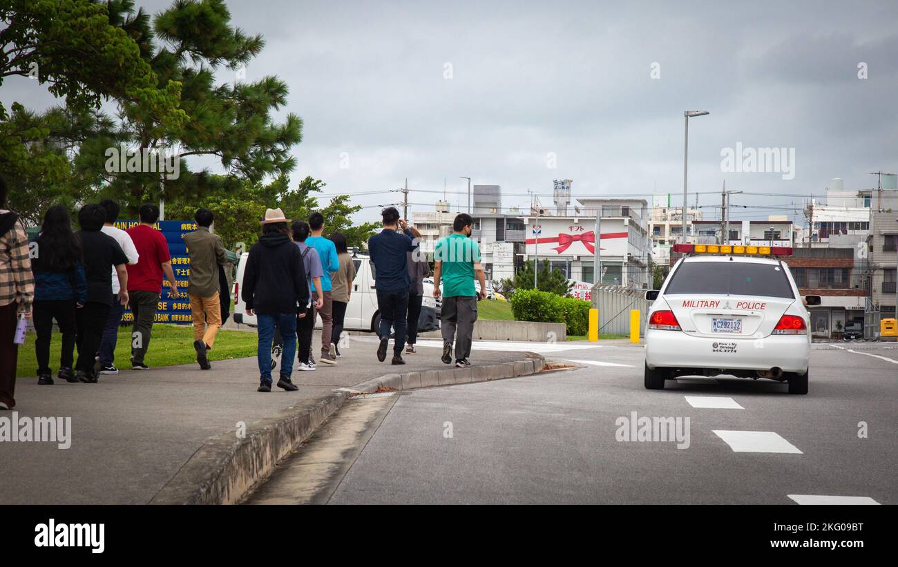 Local residents participate in a Tsunami Evacuation Drill during ...