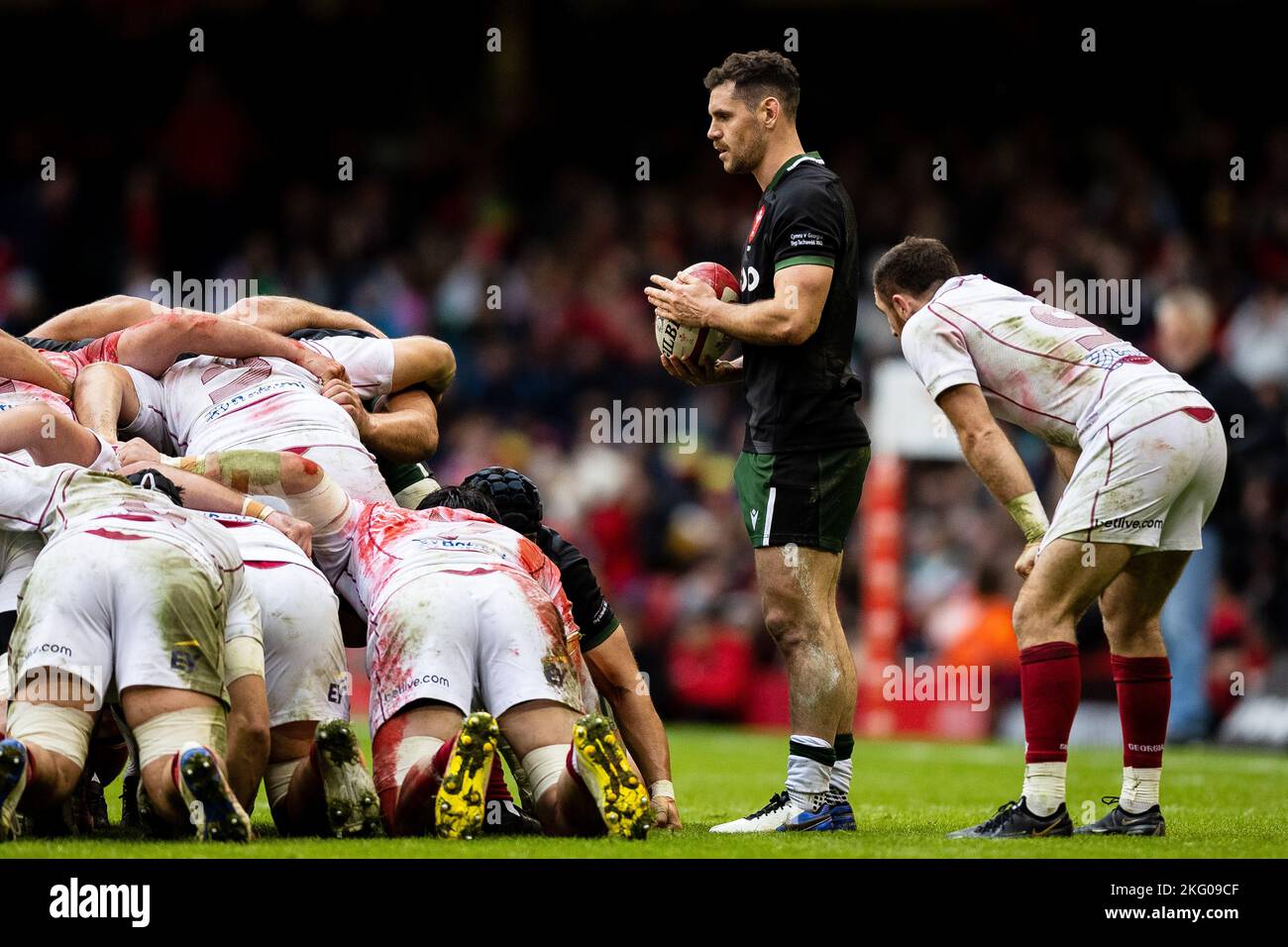 Tomos Williams of Wales during the 2022 Autumn Nations Series, rugby ...